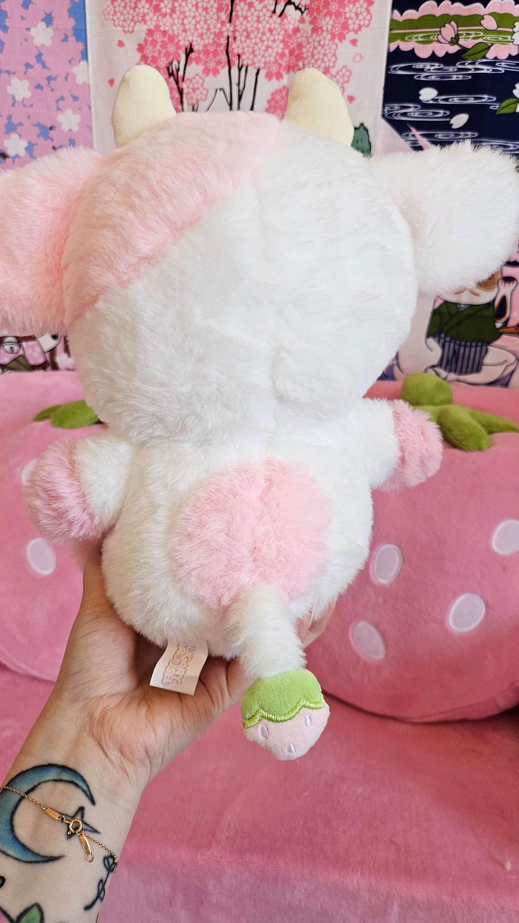 Milkshake the strawberry cow plush – sugarycarousel