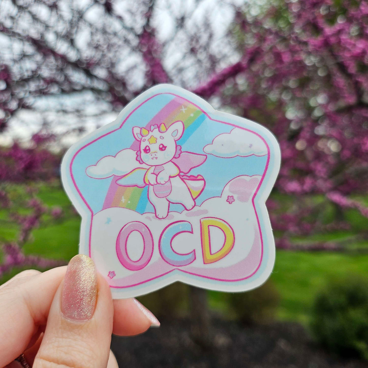 OCD Sugarpuff Glossy sticker – sugarycarousel