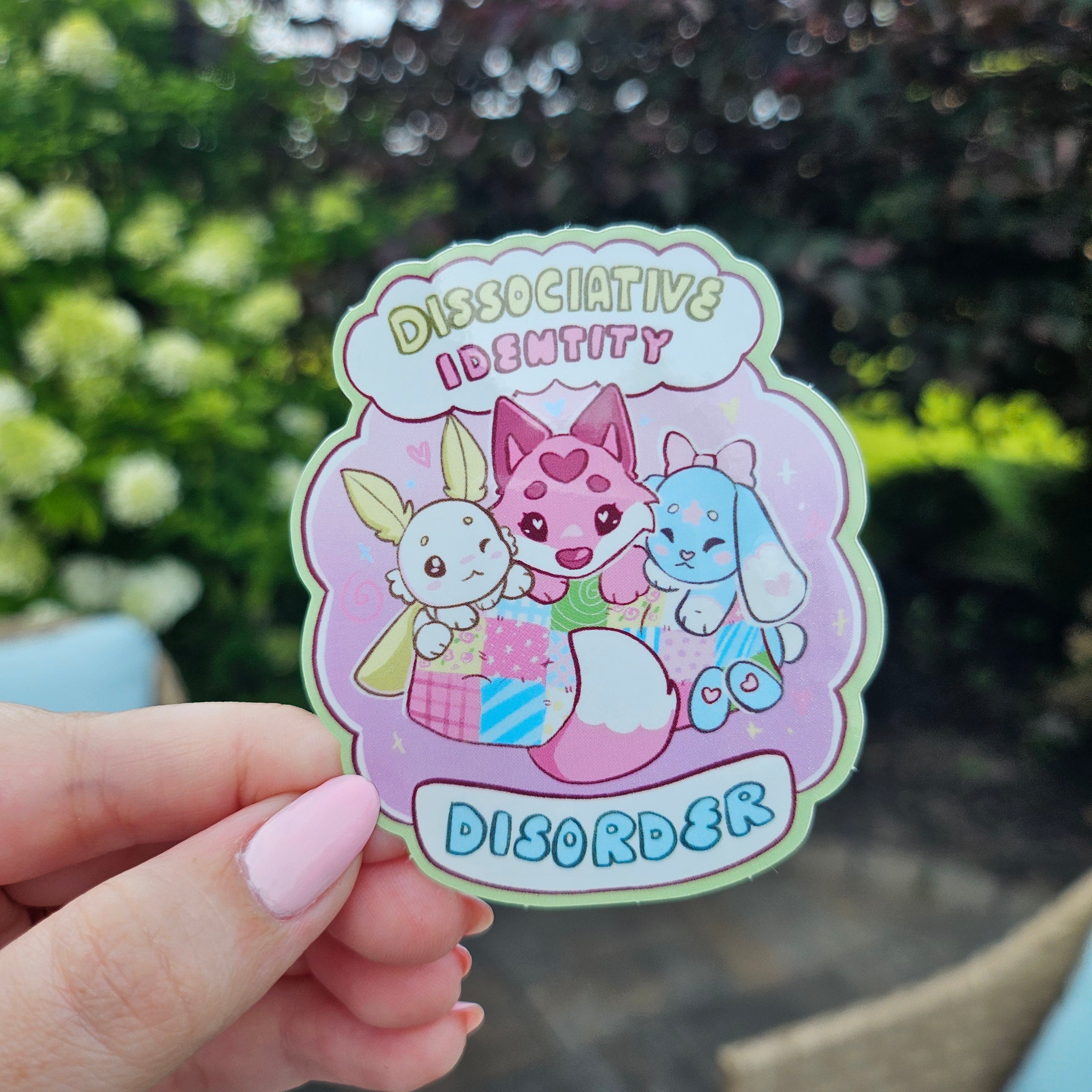 Dissociative Identity Disorder 2.5 inch vinyl sticker – sugarycarousel