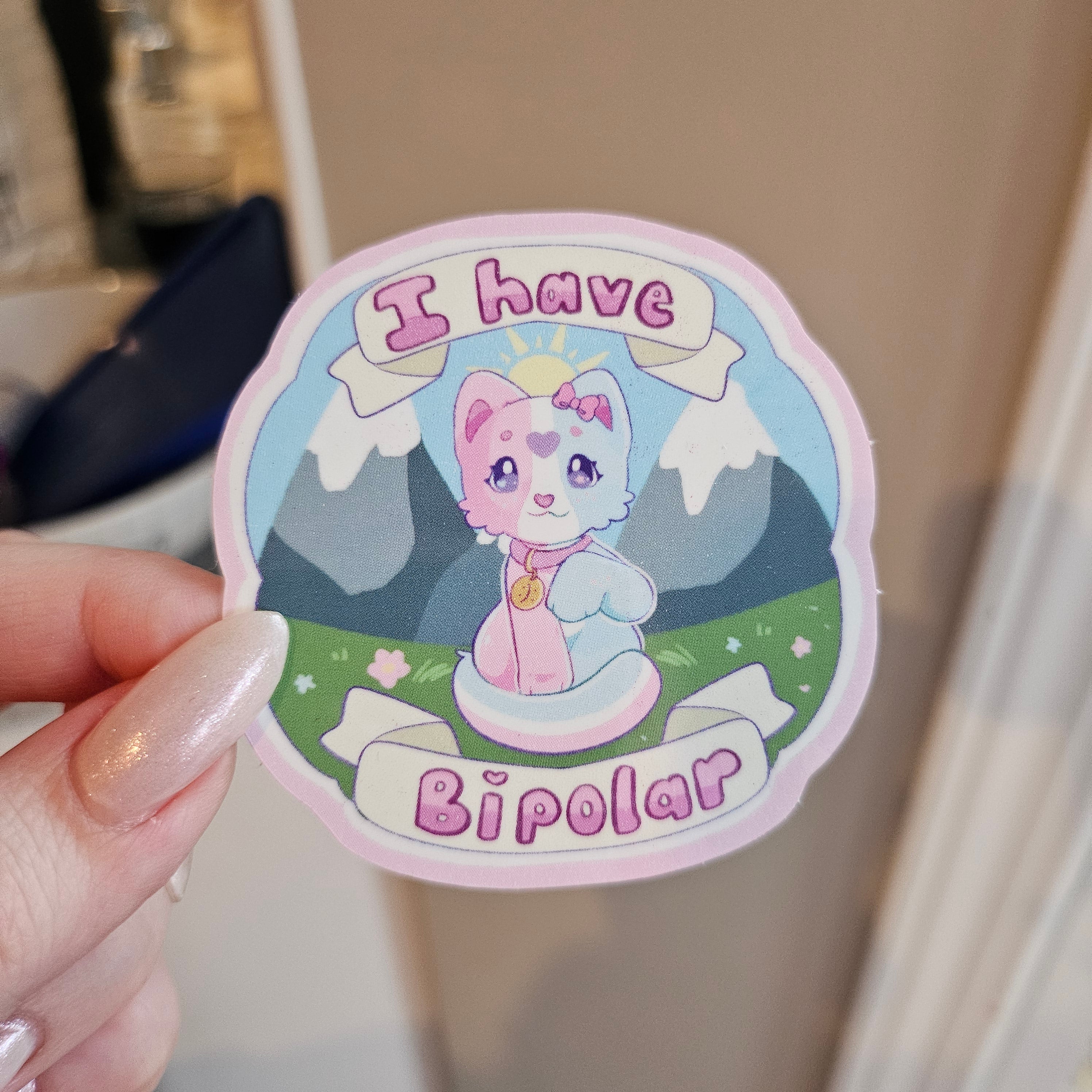 I have bipolar glossy sticker – sugarycarousel