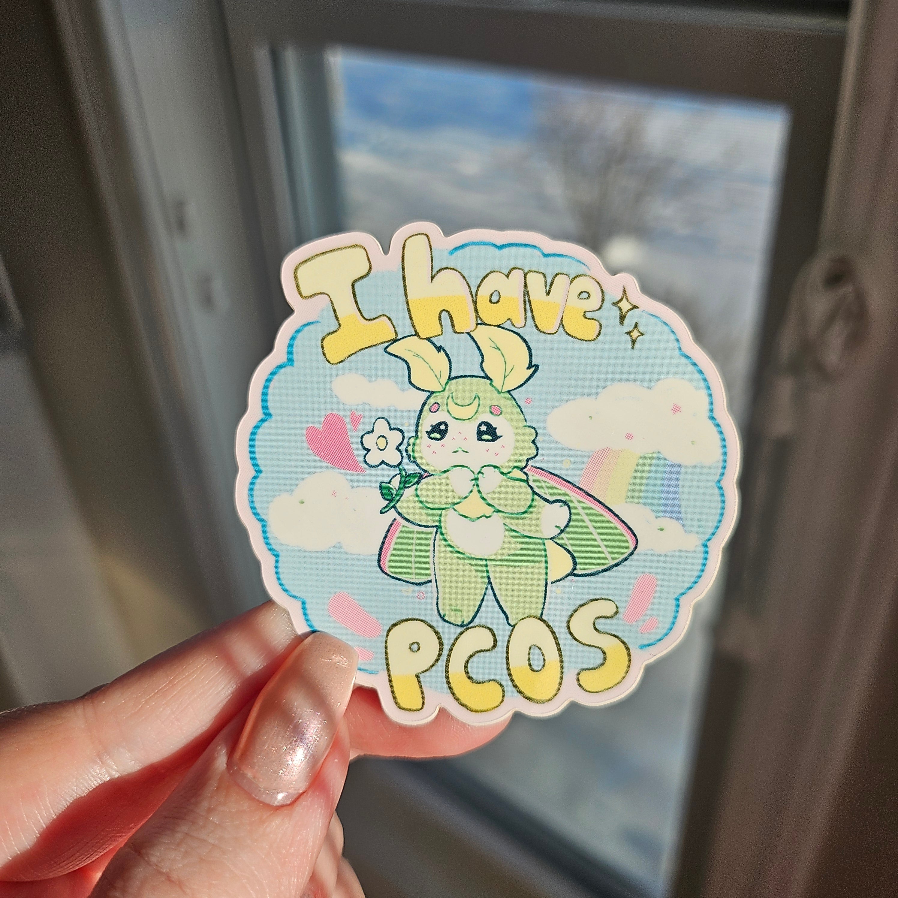 I have PCOS glossy sticker – sugarycarousel