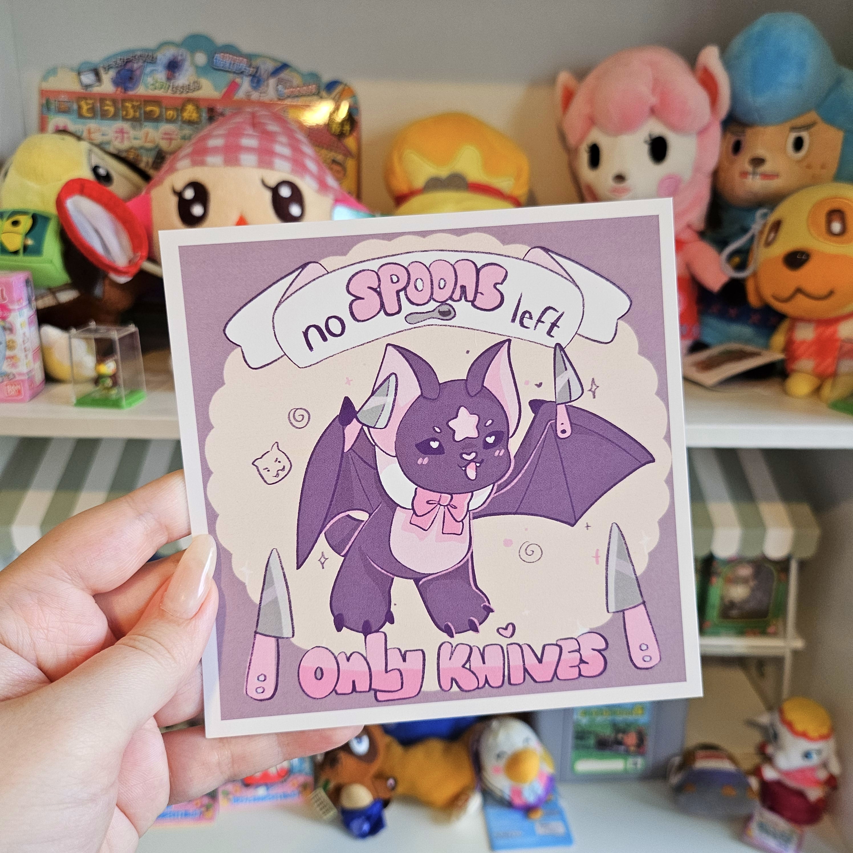 Berry no spoons left print 5x5 print – sugarycarousel