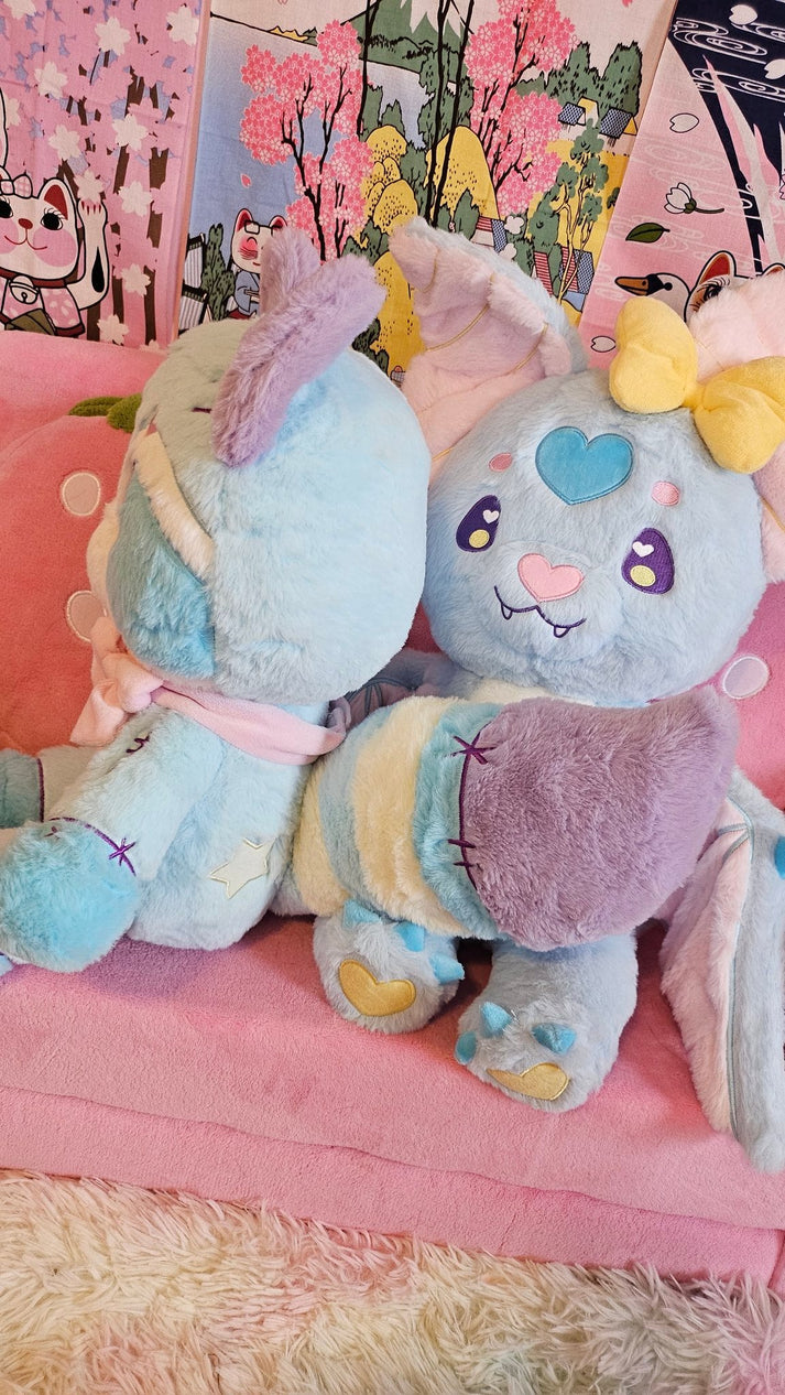 Patches the Patchwork Raccoon Sugarbell Pal jumbo plushie – sugarycarousel