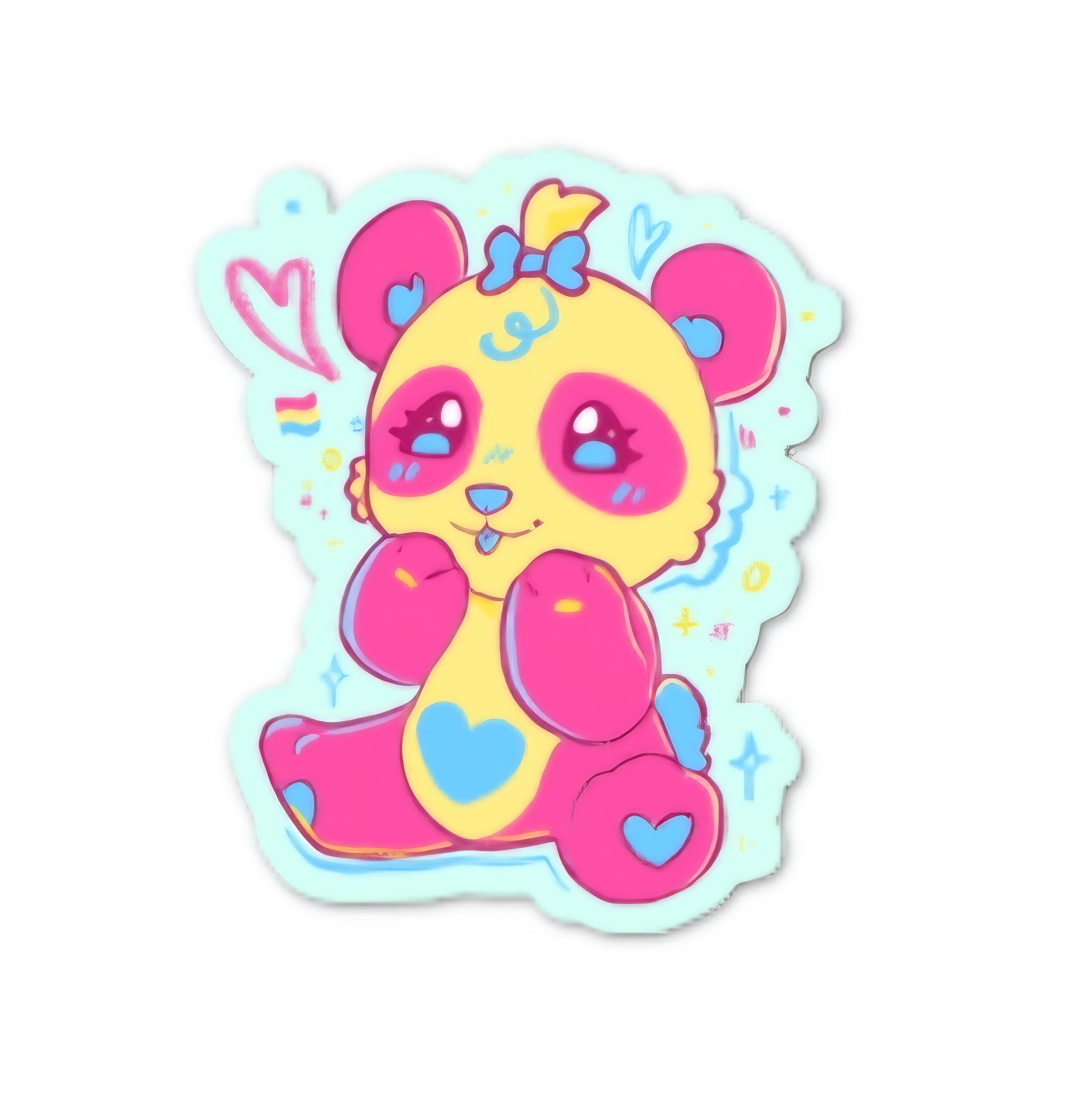 Pansexual Panda pride sticker – sugarycarousel